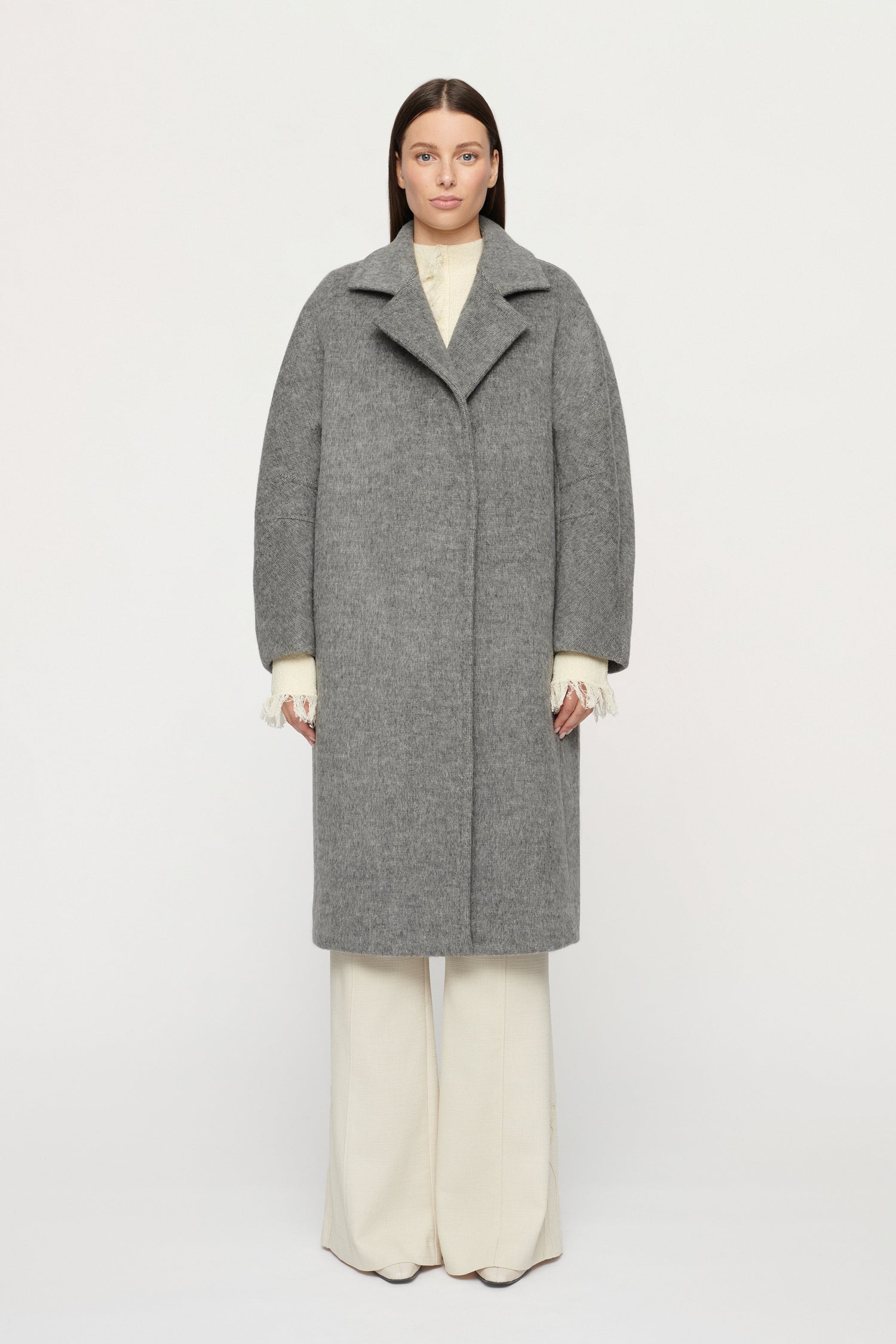 ZETTA COCOON COAT | MID GREY